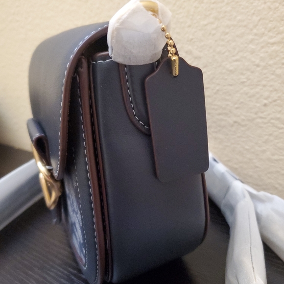 Coach | Bags | Coach Morgan Saddle Shoulder Bag In Signature Chambray ...